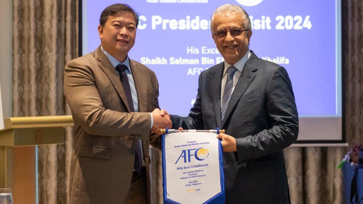 AFC President applauds Philippines' football development plans!