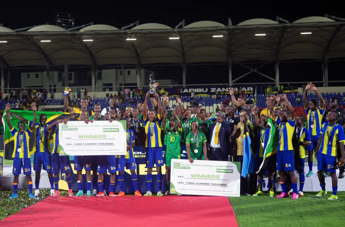 Tanzania & South Africa crowned CAF African Schools Football Champions ...