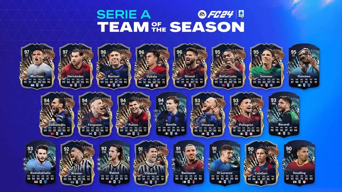 EA SPORTS FC 24 – Serie A Team of the Season!