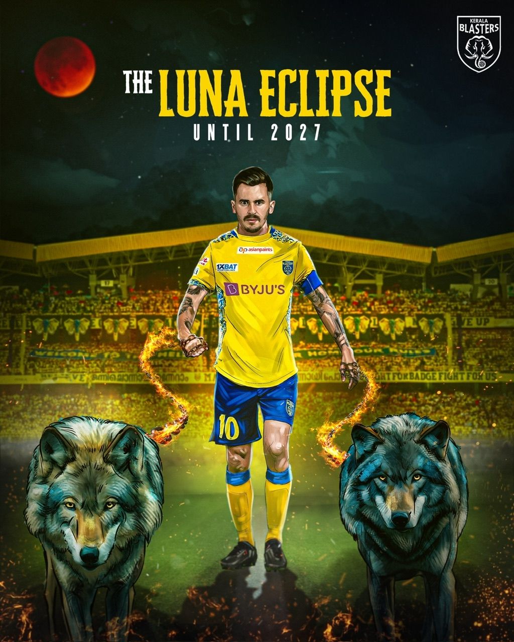 Kerala Blasters extends contract with Adrian Luna until 2027!